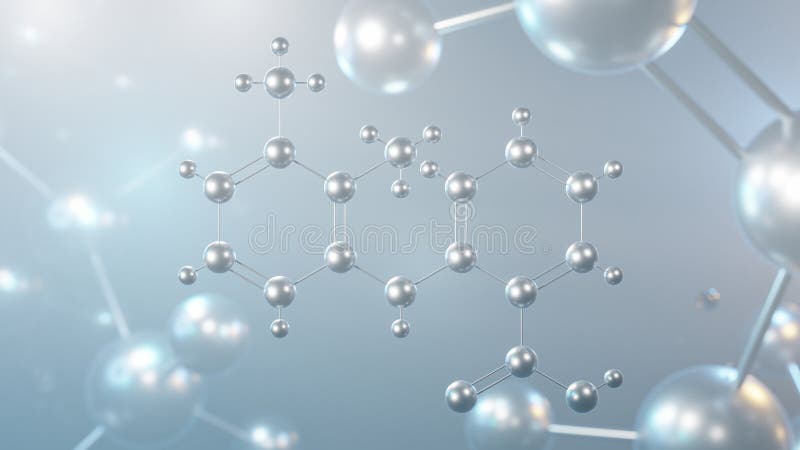 Mefenamic Acid Molecular Structure, 3d Model Molecule, Ponstel ...
