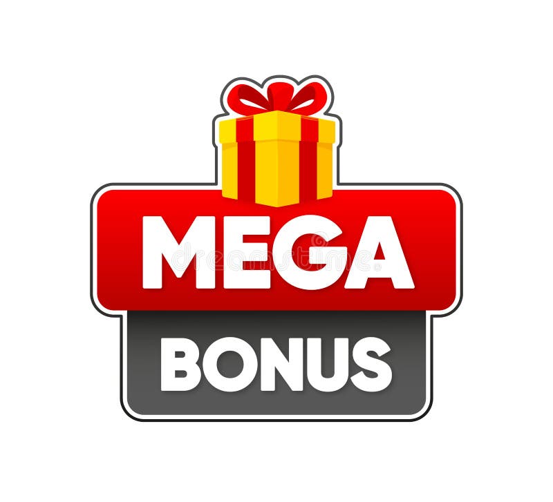 Mega Bonus Enter To Win. Gift Box Banner. Vector Illustration. Stock ...