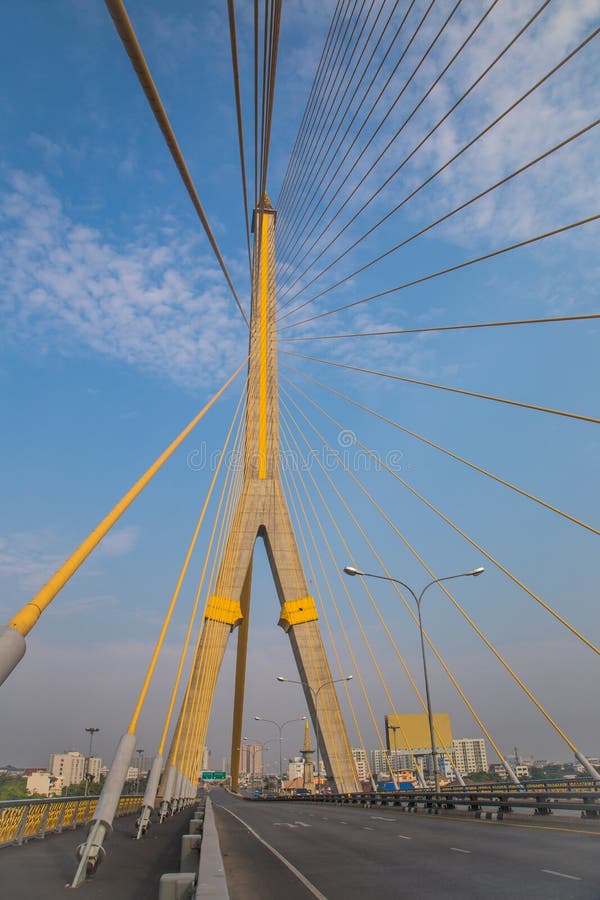 Mega Bridge in Bangkok (Rama 8 Bridge) Stock Photo - Image of bangkok ...