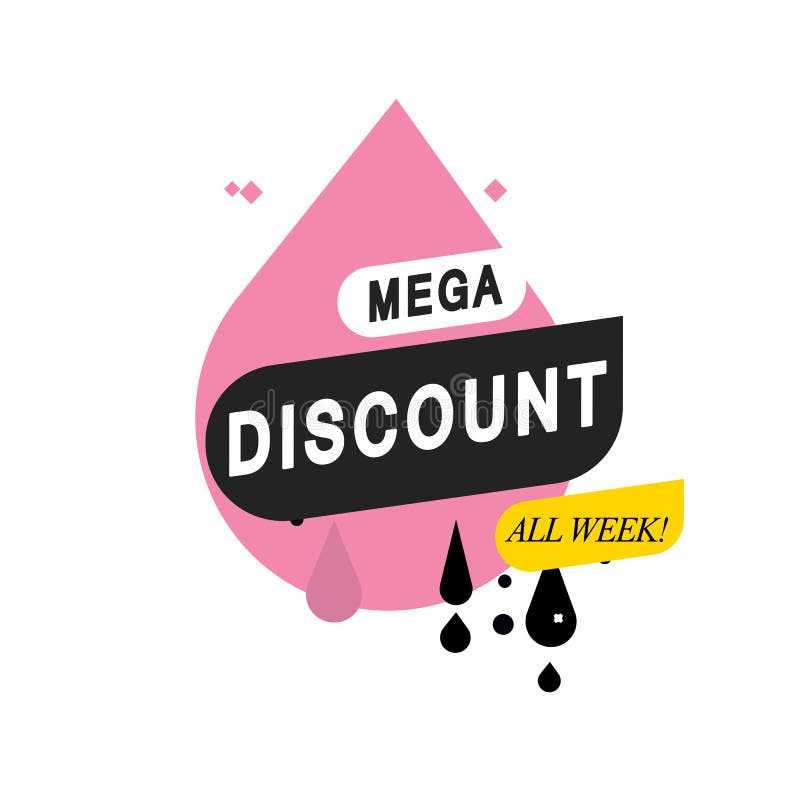 Mega Discount. Creative Vector Banner Illustration Stock Illustration ...