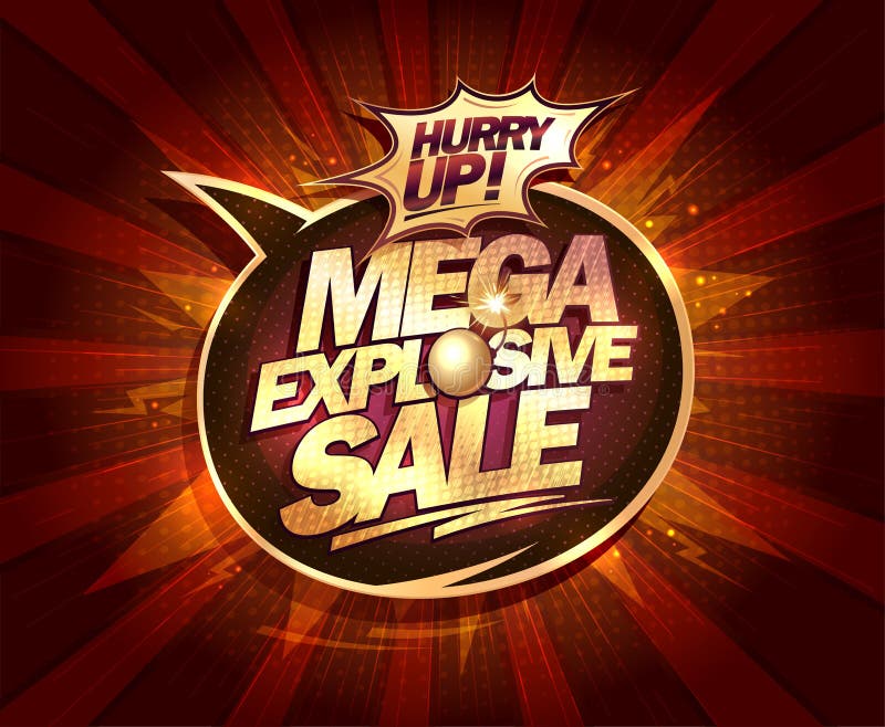 Mega Explosive Sale Design Stock Illustrations – 115 Mega Explosive ...