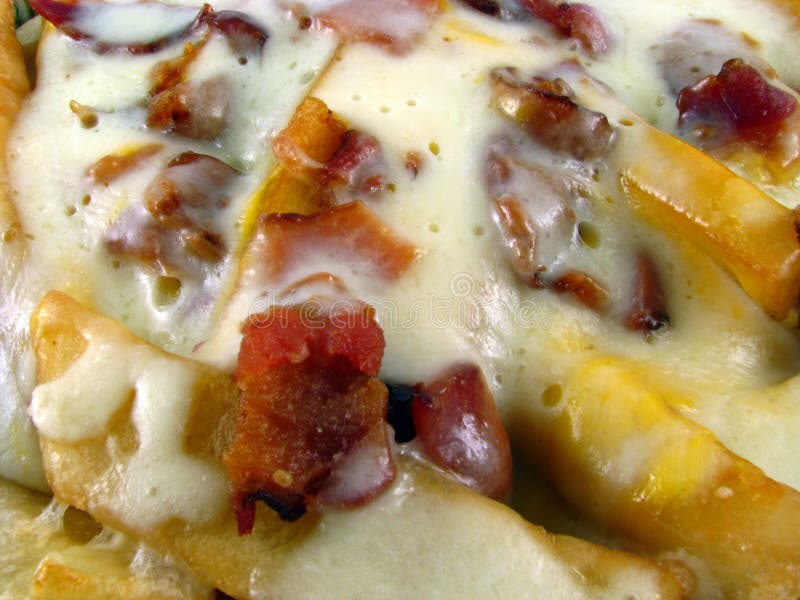 Mega Fries stock image. Image of cheese, bacon, mozzarella - 10491719