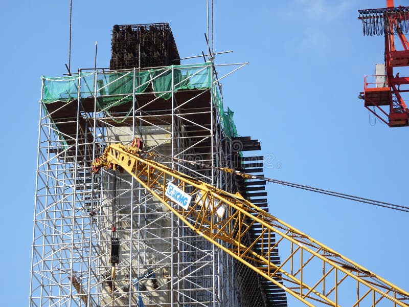 The Mega Infrastructure Structure is Under Construction. Editorial ...