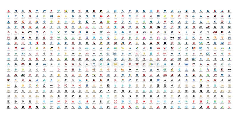 Mega Logo Monogram, Initial, Alphabet, and Letter Logo Collection a - Z ...