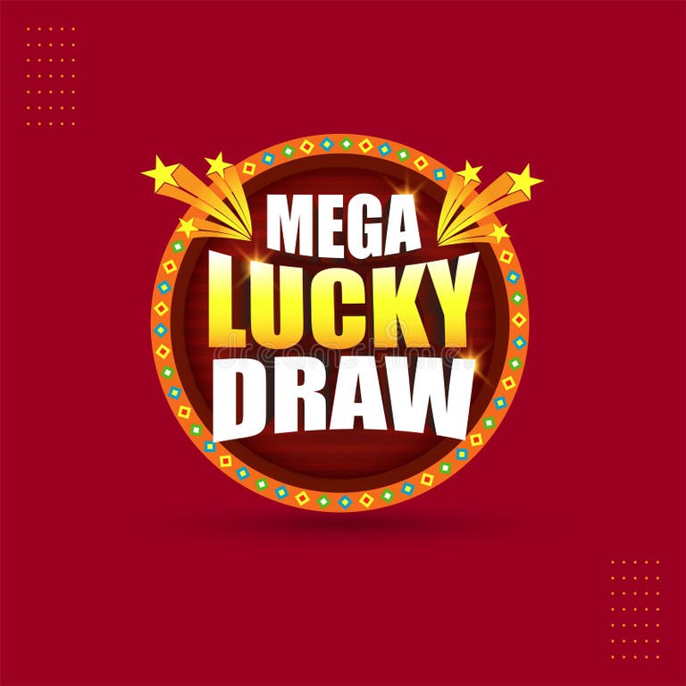 Mega Lucky Draw Logo Unit stock vector. Illustration of shopping ...