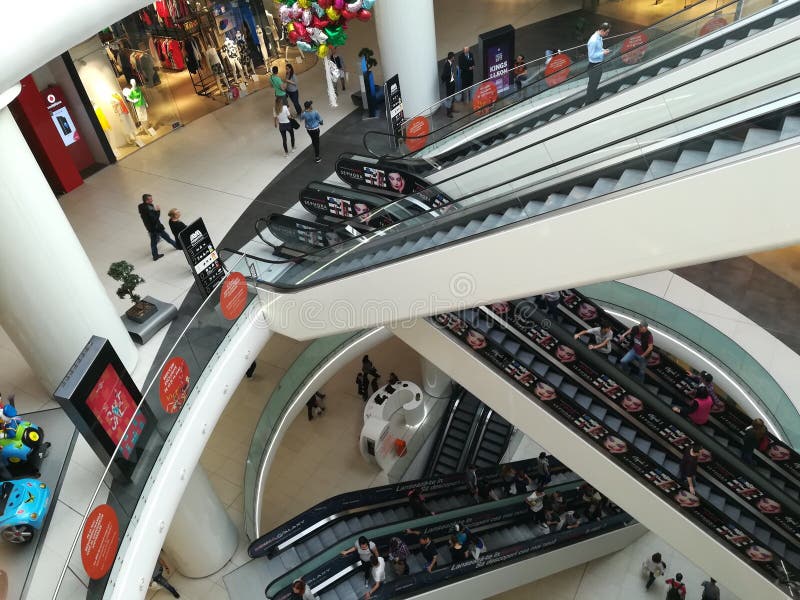 Mega Mall in Bucharest editorial stock photo. Image of romania - 95087058