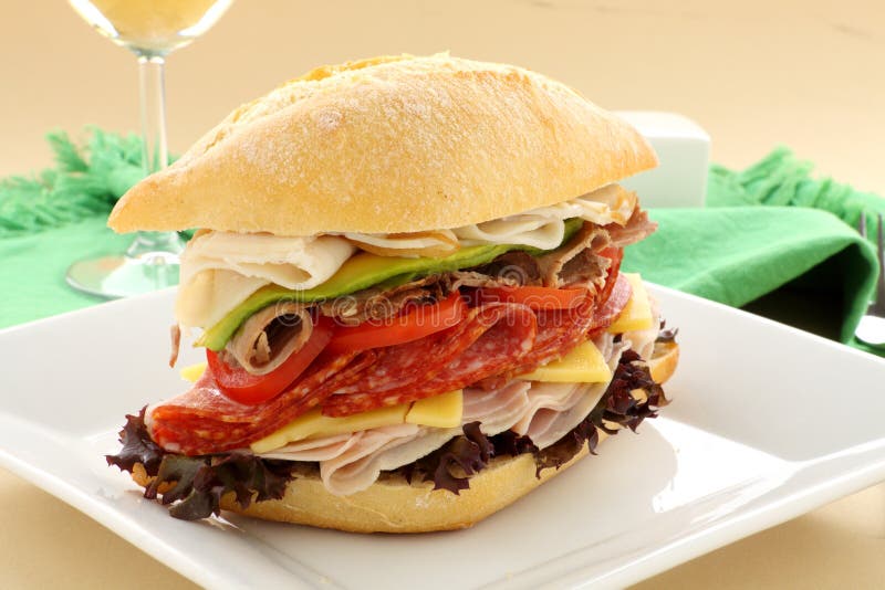 Mega Meat Roll stock photo. Image of delicious, avocado - 18664812