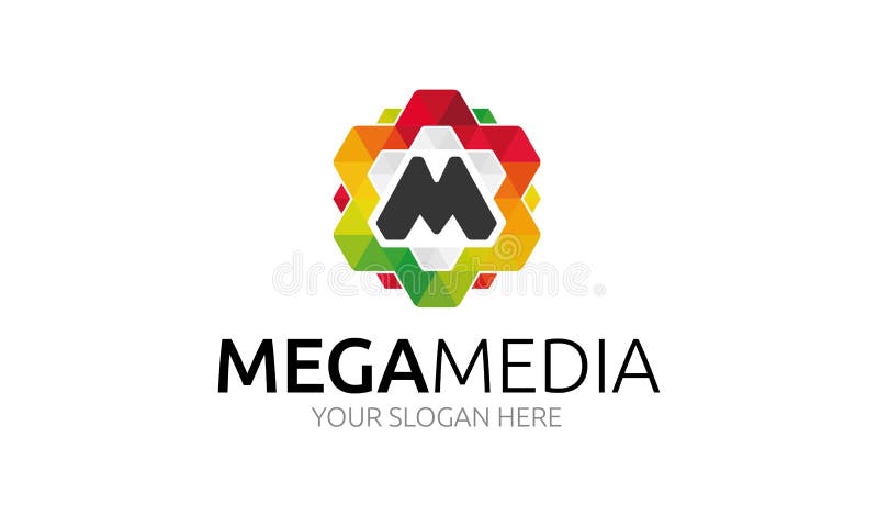 Mega Media Logo stock vector. Illustration of website - 92729581