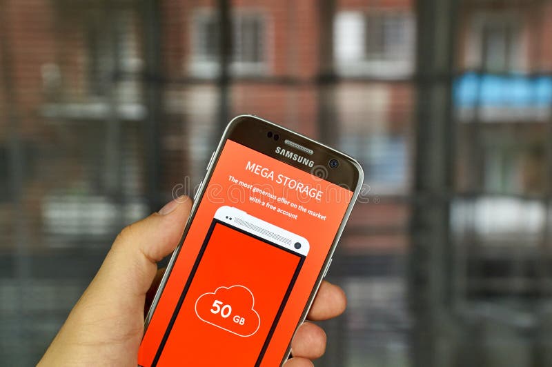 Mega online storage editorial photography. Image of cluster - 75545882