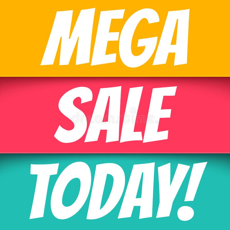 Mega sale banner stock vector. Illustration of retail - 81053064
