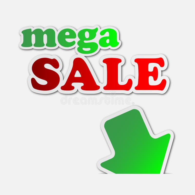 Mega Sale - Information Sign Stock Vector - Illustration of purchase ...