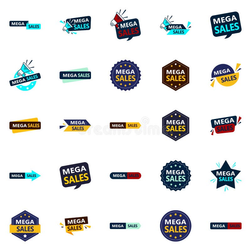 The Mega Sale Pack 25 Distinctive Vector Designs for Graphic Designers ...