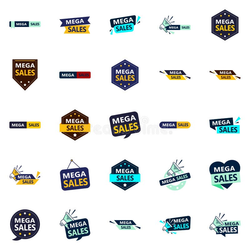 The Mega Sale Vector Pack 25 Impactful Designs for Sales Professionals ...