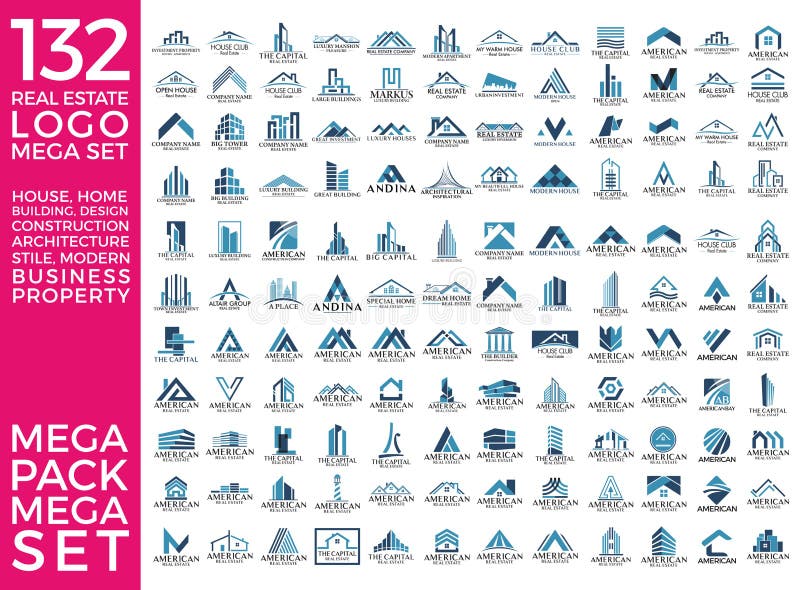 Mega Set and Big Group, Real Estate, Building and Construction Logo ...