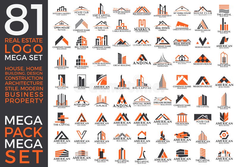 Mega Set and Big Group, Real Estate, Building and Construction Logo ...