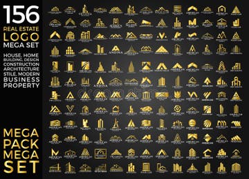 Mega Set and Big Group, Real Estate, Building and Construction Logo ...