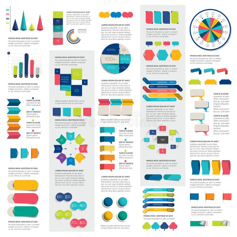 Mega Set of Infographics Elements Charts, Graphs, Circle Charts ... Mega Set of Infographics Elements Charts, Graphs, Circle Charts ...