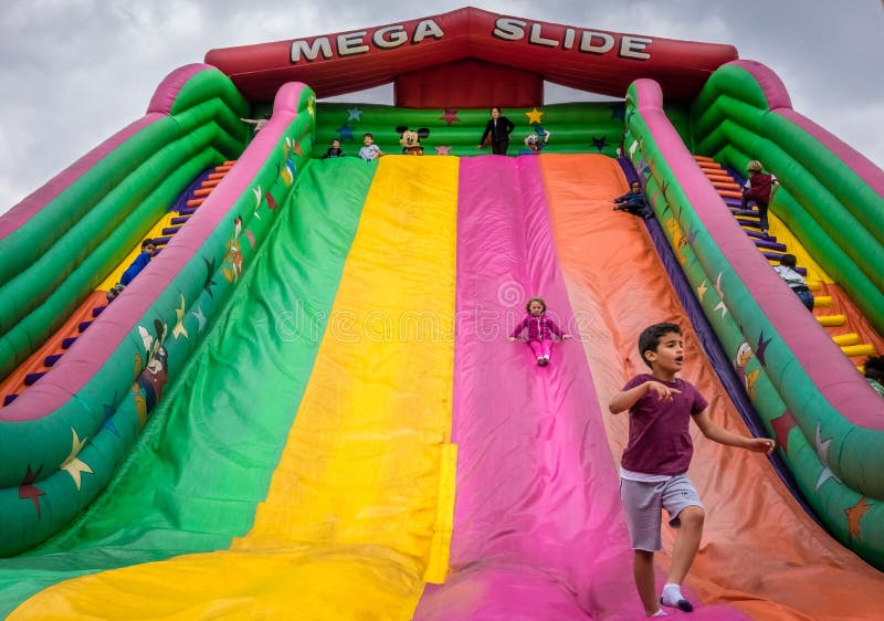 Mega slide editorial photography. Image of happy, excited - 55263182