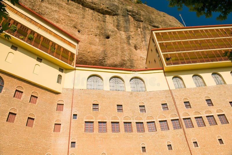 Mega Spilaion Near Kalavryta, Greece Stock Photo - Image of complex ...