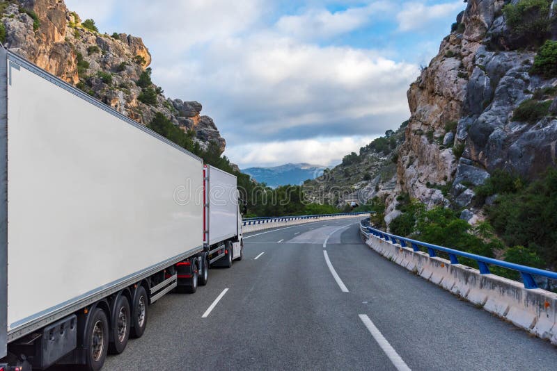 Euro-modular Truck, Road Train or Mega-truck Stock Image - Image of ...
