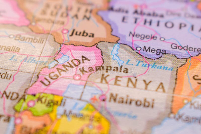 Mega on the World Map-Geo Political Map Stock Photo - Image of outline ...