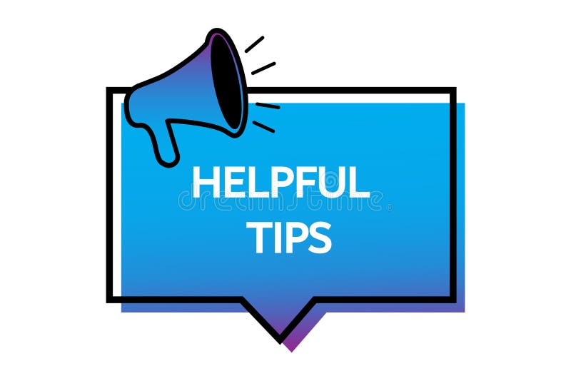 Megafone Helful Tips. Information Sign Business Concept. Vector ...