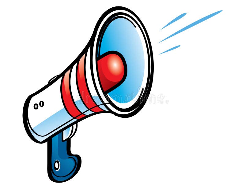 Megafoon vector illustratie. Illustration of megafoon - 10936589