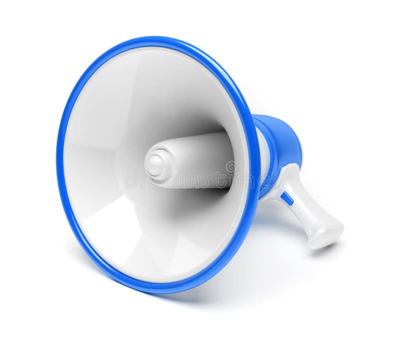 Megafon stock illustratie. Illustration of bevel, aandacht - 17376556