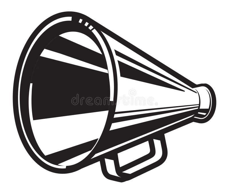 Megafon of luidspreker vector illustratie. Illustration of afstand ...