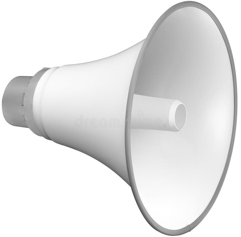 Het Houden Van Een Megafoon Stock Afbeelding - Image of megafoon ...