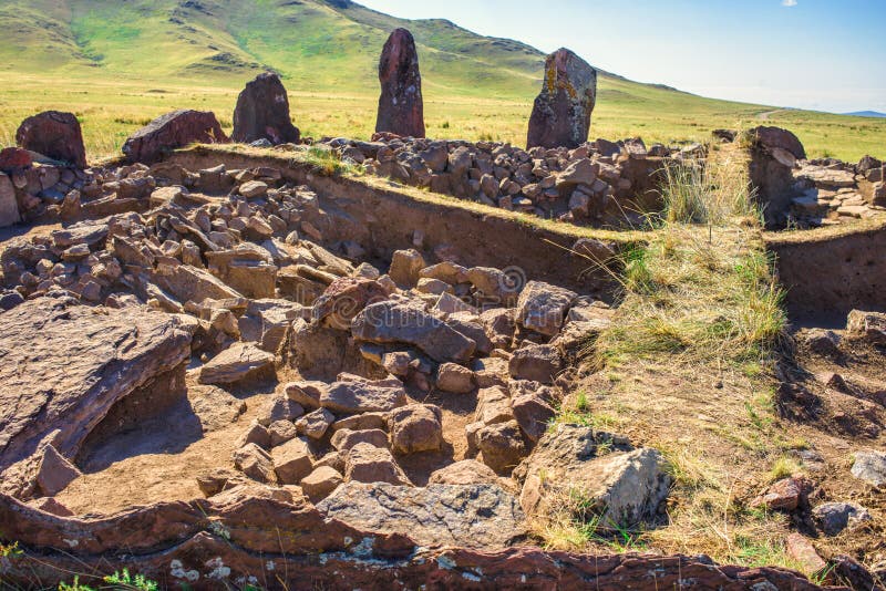 Megalithic Rocks on the Field Stock Photo - Image of large, history ...
