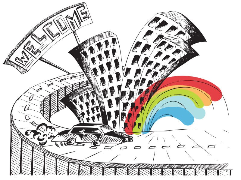 Megalopolis stock vector. Illustration of megalopolis - 53656175