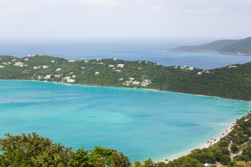 Megans Bay on St Thomas stock photo. Image of coast, coastal - 45197976