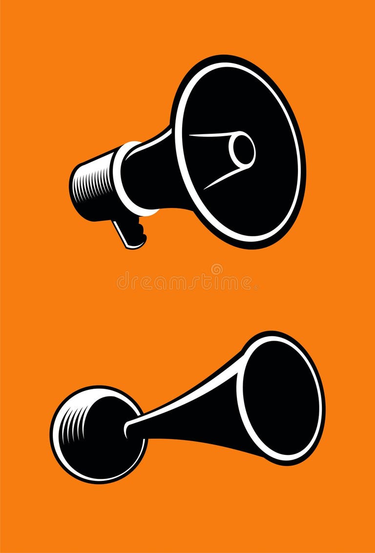 Megaphone Communications Illustration Stock Illustrations – 576 ...