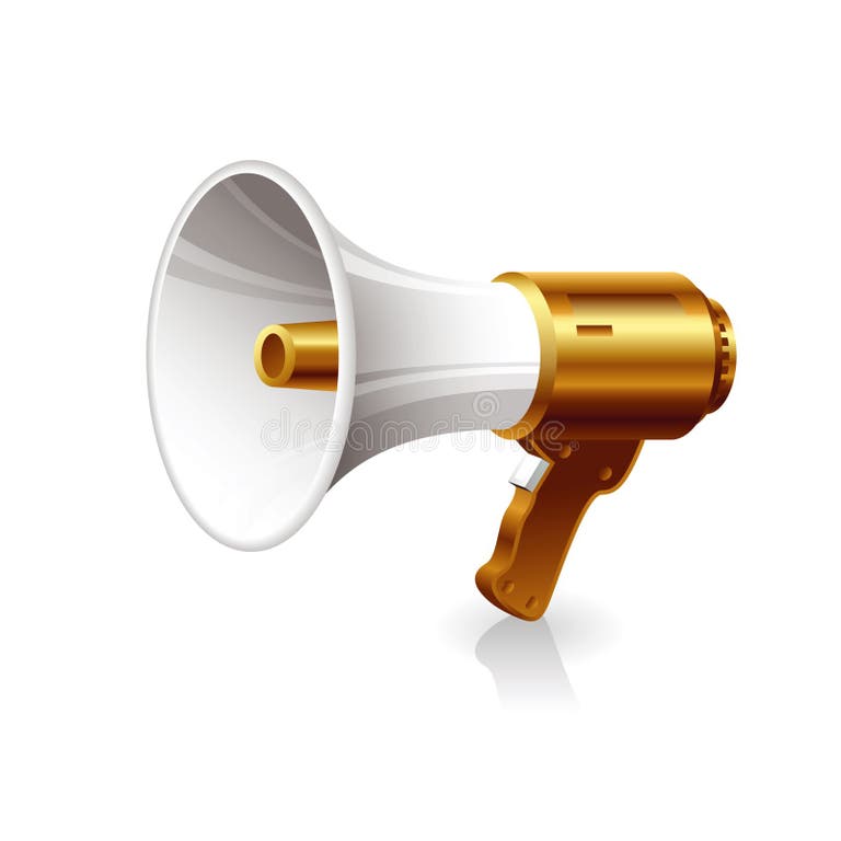 Megaphone Communications Illustration Stock Illustrations – 631 ...