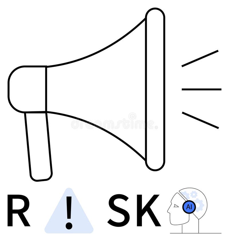Megaphone Alerting Stock Illustrations – 182 Megaphone Alerting Stock ...