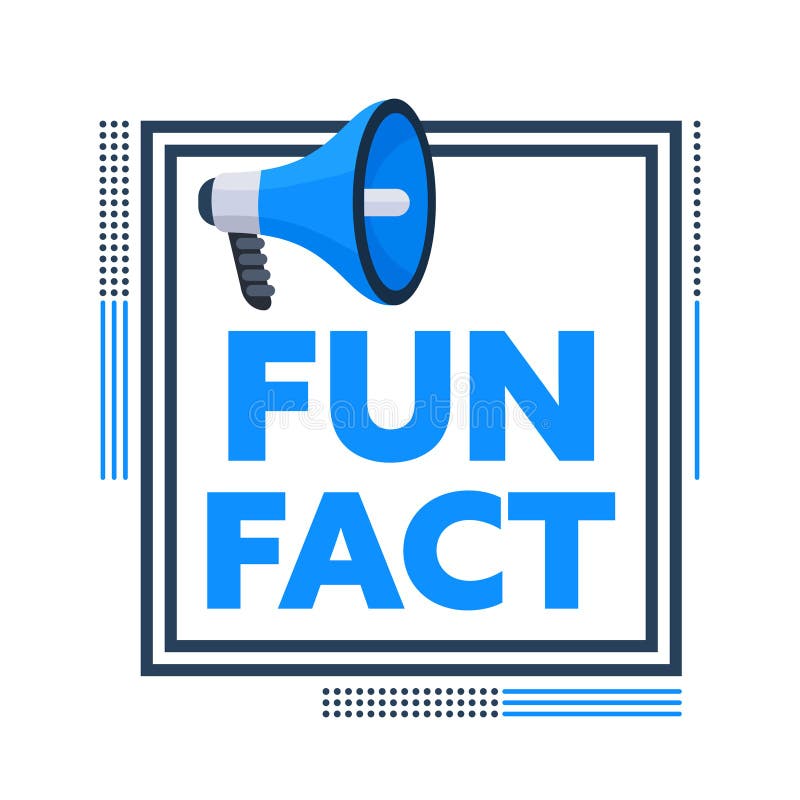 Megaphone Announcing Fun Fact Inside a Square Frame Stock Photo - Image ...