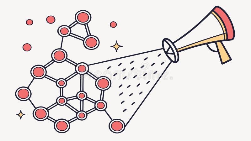 A Megaphone Broadcasting Molecular Structures, Science Communication ...