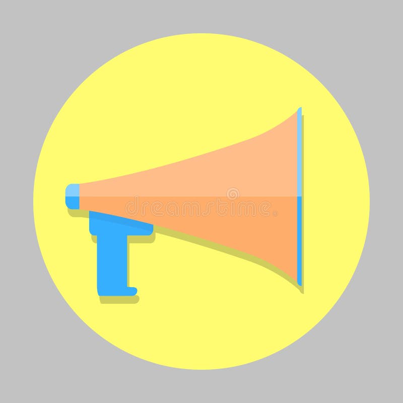 Megaphone ( Red Color ) with Hand Vector Illustration Stock ...