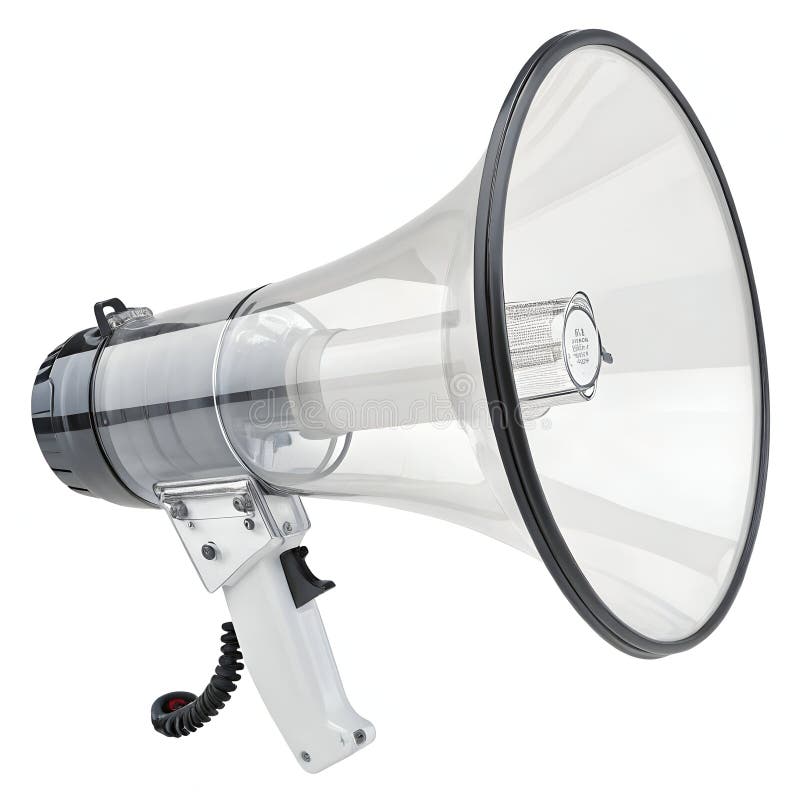 Megaphone 3D Rendering Icon Transparent Stock Illustration ...