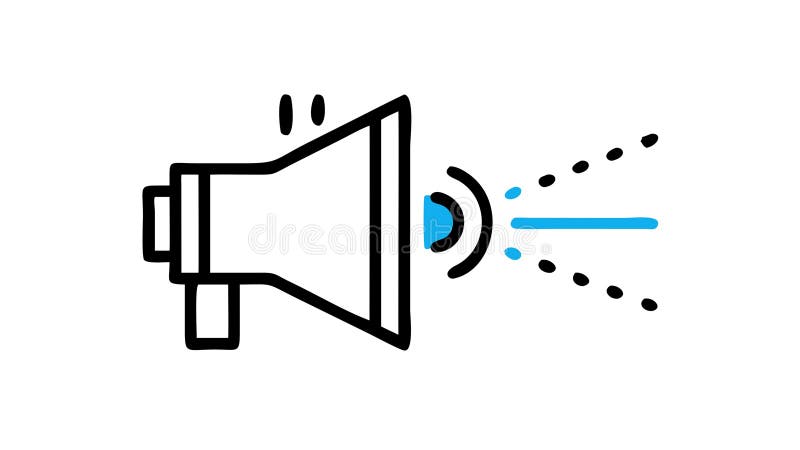 Megaphone Eye Broadcast Icon for Visionary Communication, Vector Design ...