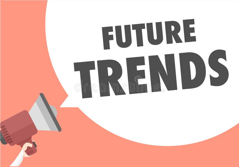 Megaphone Future trends stock illustration. Illustration of market ...