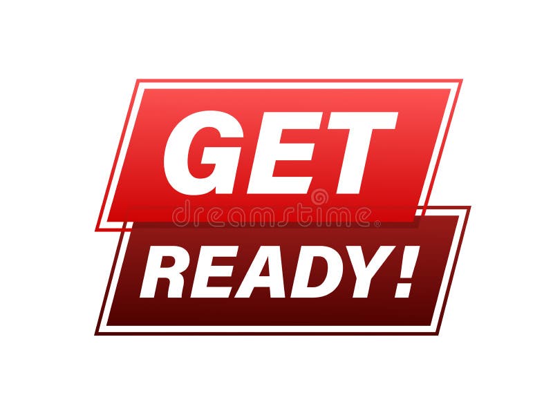 Megaphone with Get Ready. Megaphone Banner. Web Design Stock Vector ...