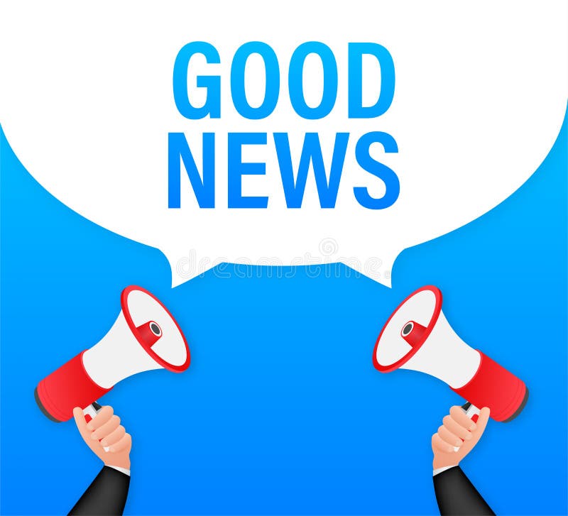 Megaphone with Good News. Megaphone Banner. Web Design Stock Vector ...