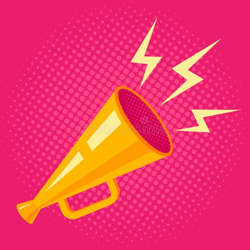 Megaphone Halftone Stock Illustrations – 1,483 Megaphone Halftone Stock ...