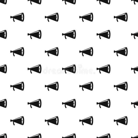Megaphone with Handle Pattern Seamless Vector Stock Vector - Illustration of plain, antique ...