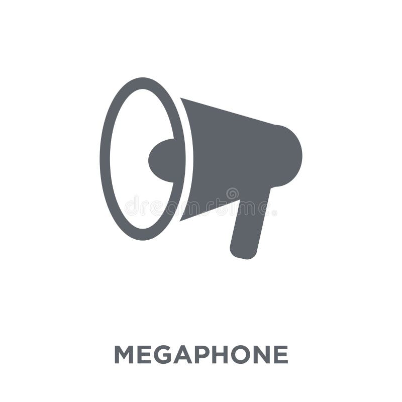 Megaphone message icon stock vector. Illustration of bullhorn - 107100665