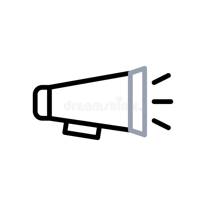 Megaphone Icon Duocolor Grey Black Business Symbol Illustration Stock ...