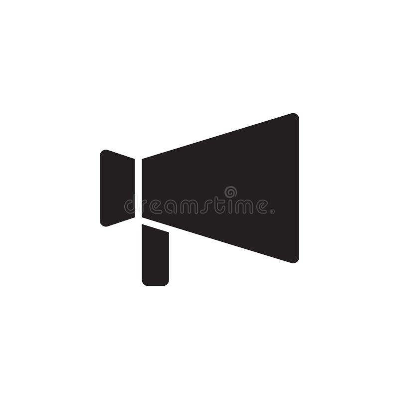 Megaphone Icon Flat Vector Template Design Trendy Stock Vector ...
