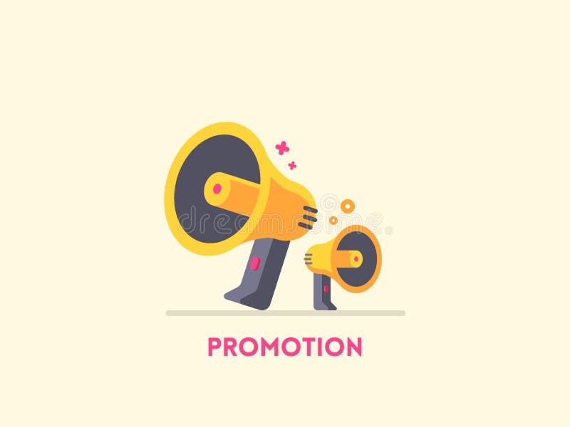 Megaphone Icon. Marketing Promotion Concept Stock Vector - Illustration ...